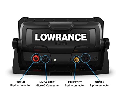 Lowrance Elite FS 9 Fish Finder (No Transducer) with Preloaded C-MAP Contour+ Charts