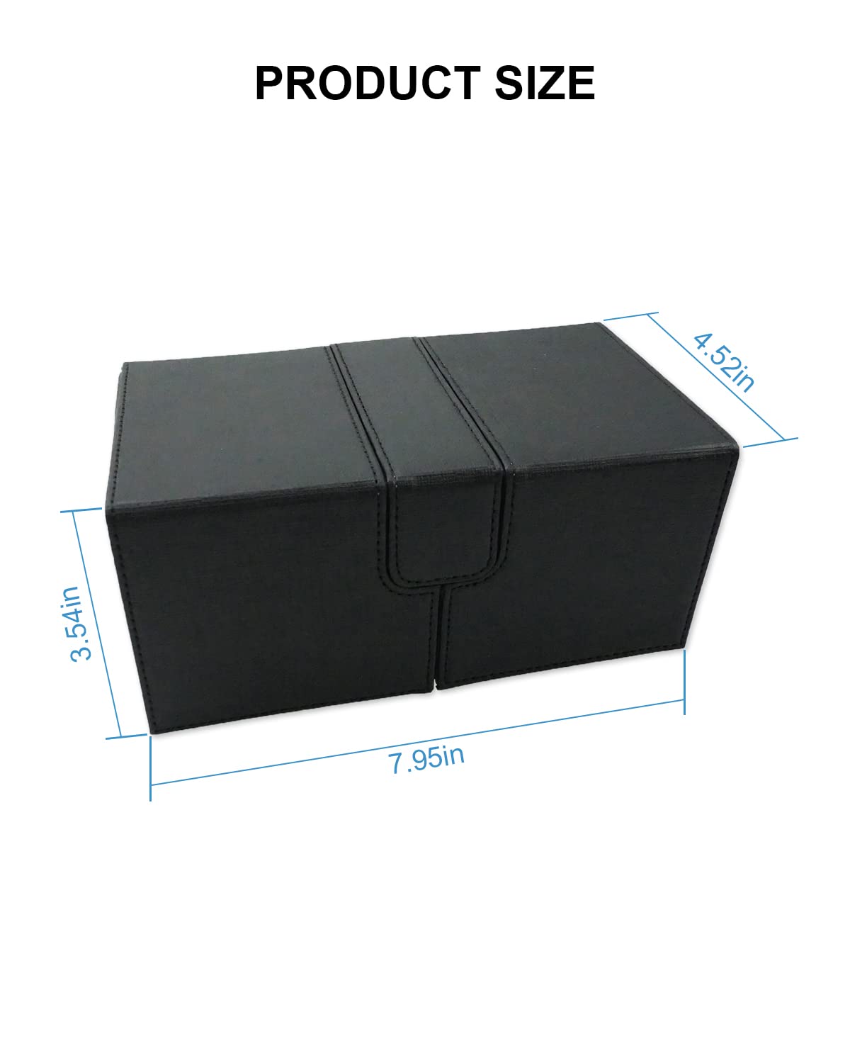 SZRKRLA X-Large Double Deck Box with 3 Tray Pro Twin Flip Deck Case for 200+ Sleeved Cards Fits for MTG/TCG/CCG with 3 Tray