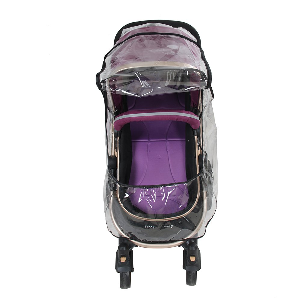Vakitar Universal Stroller Rain Cover, Waterproof Windproof Baby Stroller Rain Cover Baby Travel Weather Shield for Snow Dust Rain Protection