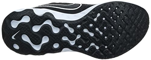 NIKE Women's Running Shoe, Black White Dk Smoke Grey, 6.5