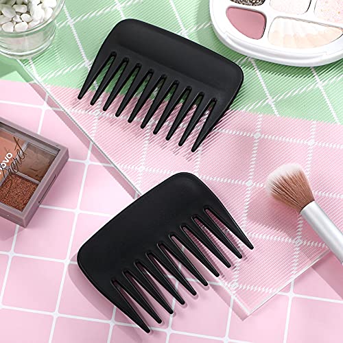 Perthlin 6 Pieces Palm Combs, Mini Brush, Wide Tooth Detangling Combs, Pocket Travel Combs for Men Women Curly hair