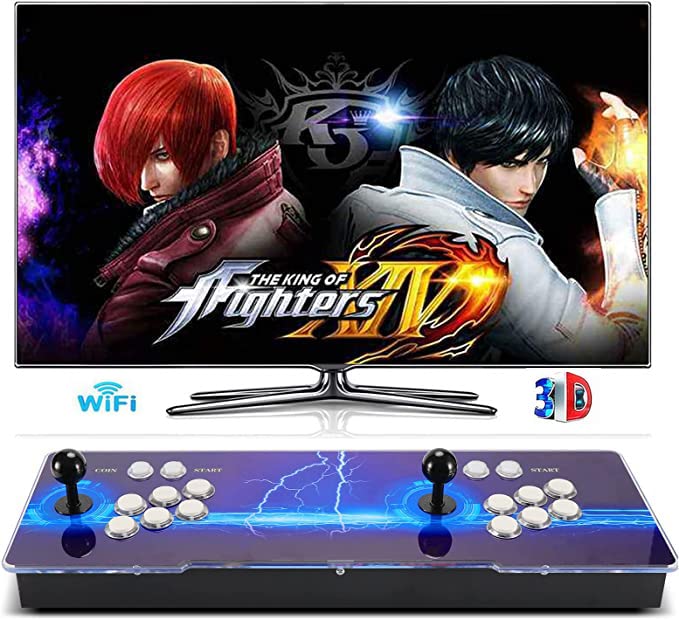 Uiexer 3D Pandora's Box with 20000 Classic Games, Have Download Function Classic Games Arcade Game Console, 1280 x 720 Full HD, 3D Games, Search/Save/Hide/Pause Game, 4 Players Online Game