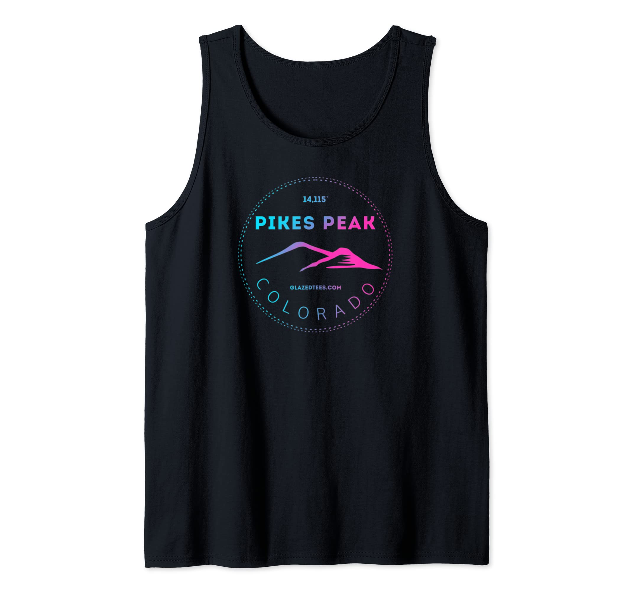 Pikes Peak Colorado - Retro Mountain Adventure Tank Top