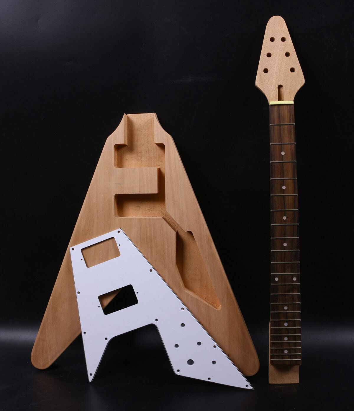 music-life 1set guitar Kit 22 Guitar Neck Guitar Body Mahogany Rosewood fine shape
