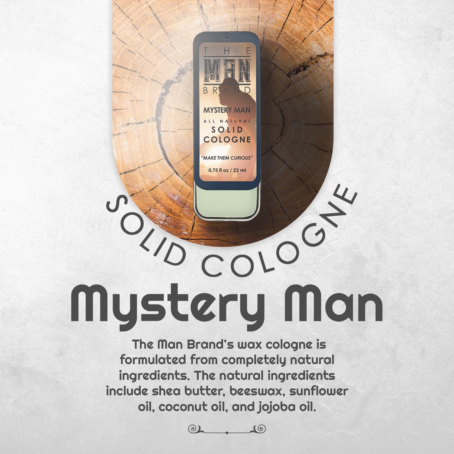 The Man Brand Solid Cologne (3/4 oz (Pack of 1), Mystery Man)