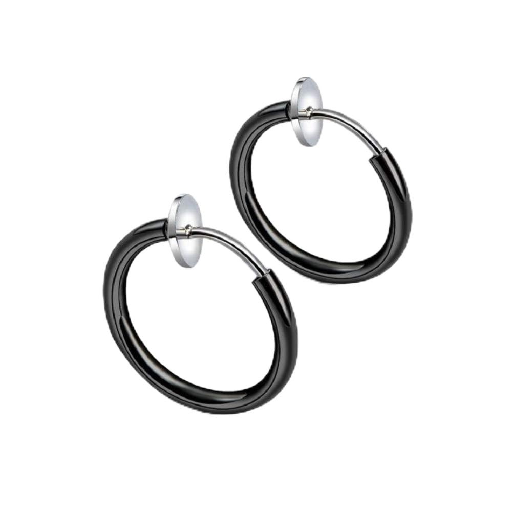 MAIHAO 2pcs Fake Spring Action Non Piercing Nose Septum Ear Cartilage Lips Ring Unisex2pcs Fake Spring Action Non Piercing Nose Septum Ear Cartilage Lips Ring Unisex
