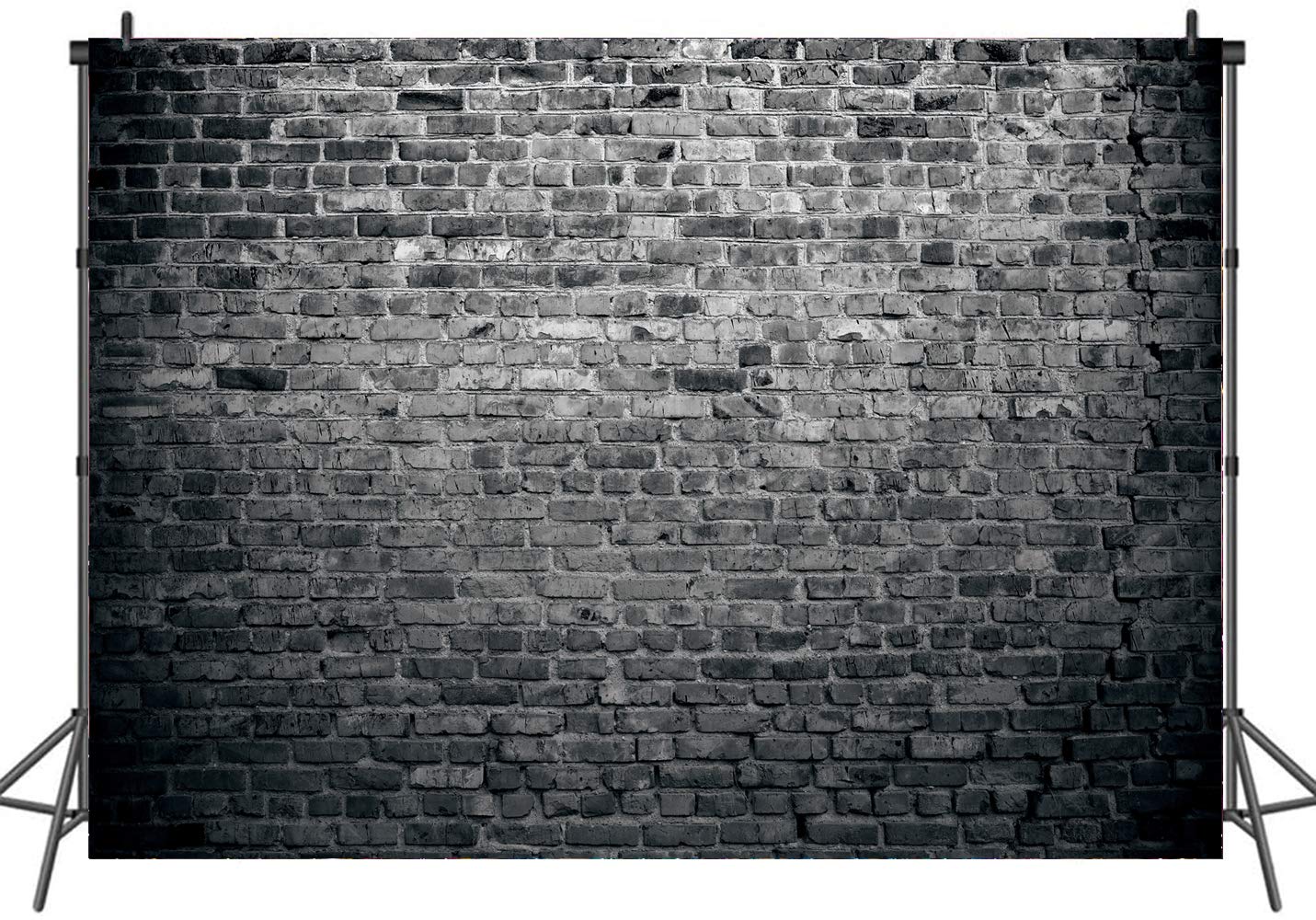 LTLYH 7x5ft Black Brick Wall Backdrop Birthday Party Brick Background Brick Wall Photography Props Room Decoration Background Photo Background 136