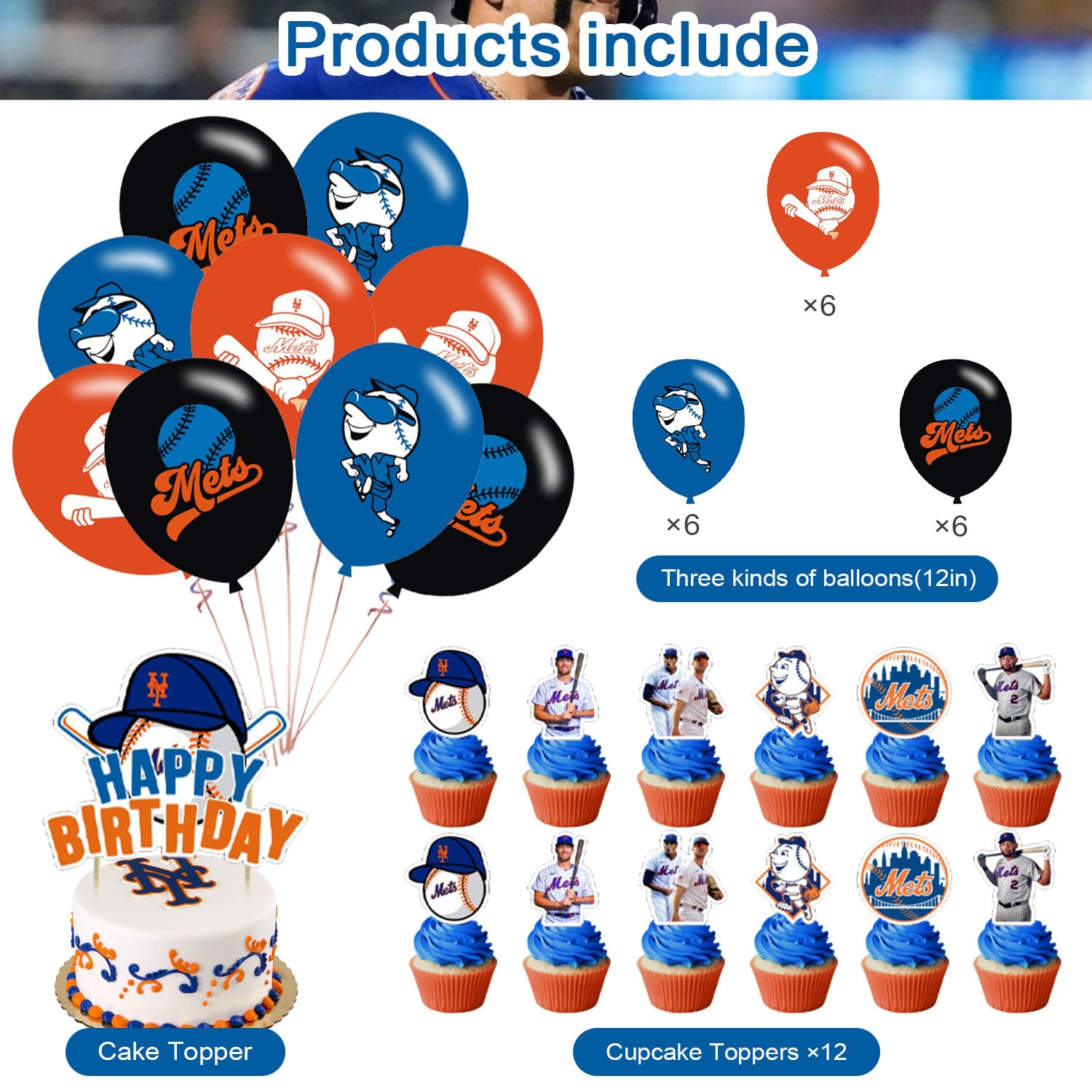 ๐๐ฎ๐ฝ๐ผ ๐๐ช๐ผ๐ฎ๐ซ๐ช๐ต๐ต Birthday Party Decorations, ๐๐ฎ๐ฝ๐ผ ๐๐ช๐ผ๐ฎ๐ซ๐ช๐ต๐ต Theme Party Supplies with Happy Birthday Banner, Cupcake Toppers, Balloons for Baby Shower Kids Birthday Party Favors