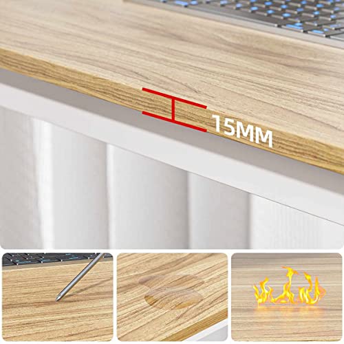 XBWEI 110 x 60cm Office Desk Computer Table Laptop Metal Steel Frame Easy Assemable Home Office Workstation (Color : E)