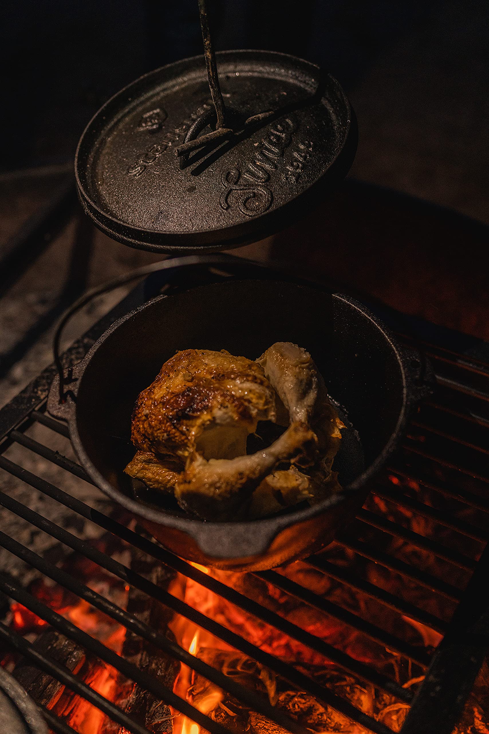 Stansport 2 QT Pre-Seasoned Cast Iron Dutch Oven Flat Bottom (16019-20)