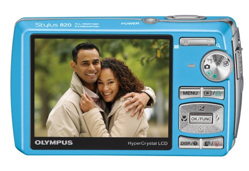 OM SYSTEM OLYMPUS Stylus 820 8MP Digital Camera with 5x Optical Zoom (Blue)