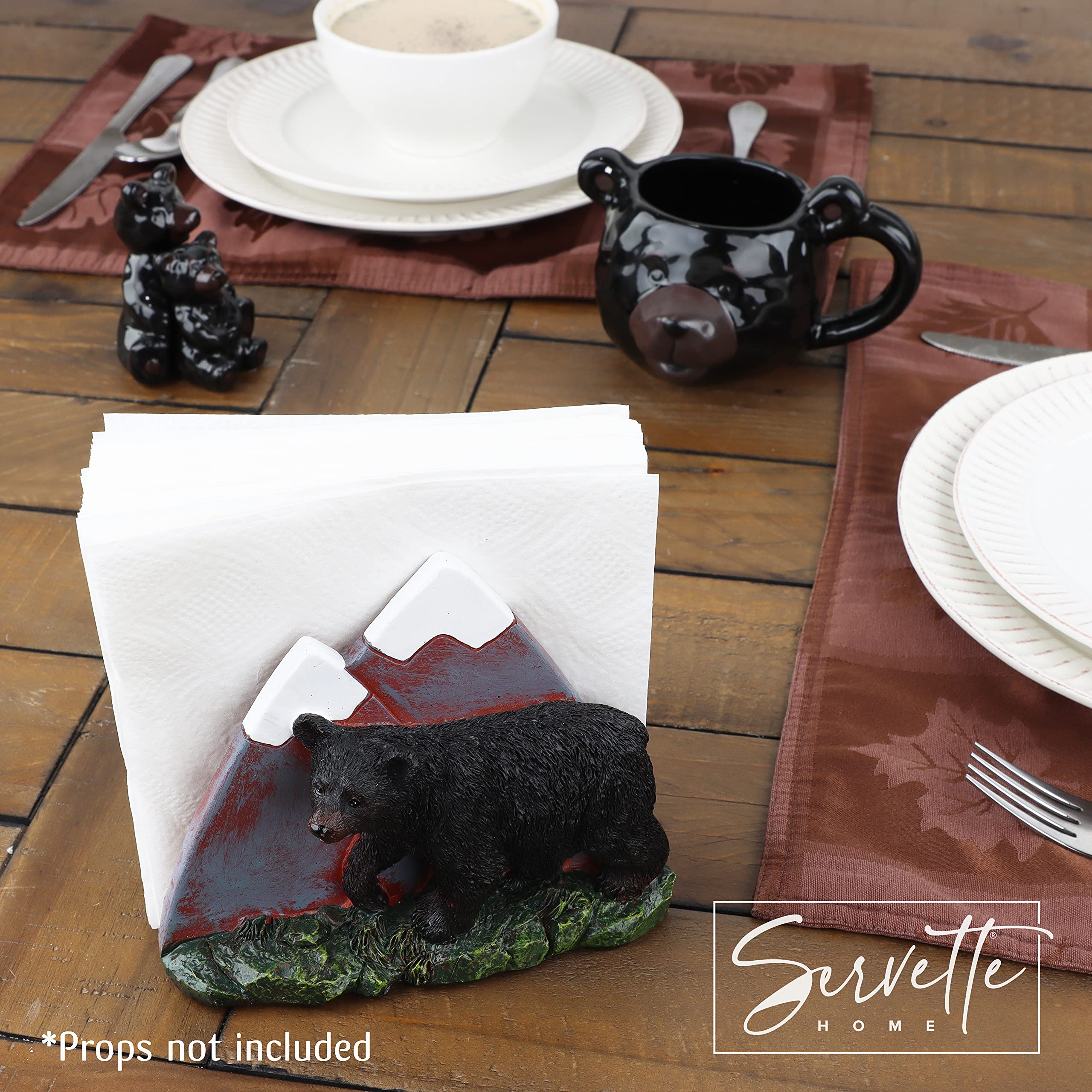 Rustic Napkin Holders for Kitchens - Bear Mountains