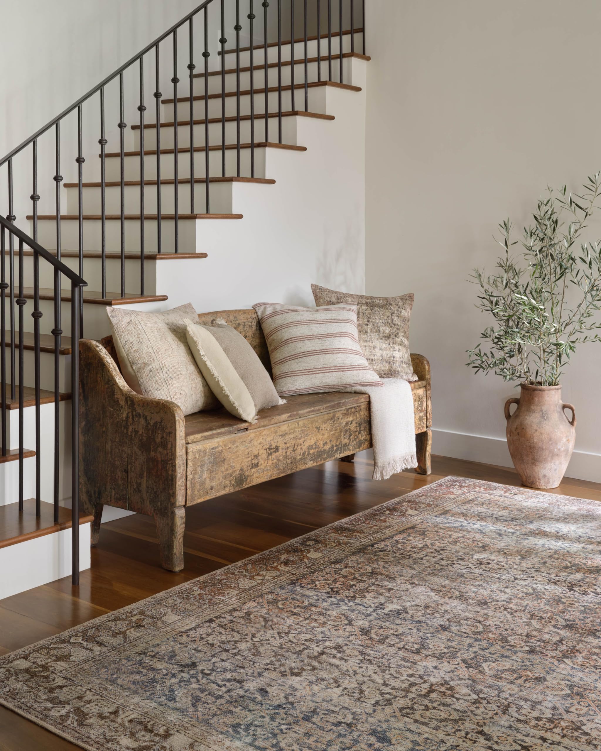 Loloi Amber Lewis x Loloi Georgie Collection GER-09 Multi / Spice, 8'-4" x 11'-6", 0.19" Thick Area Rug