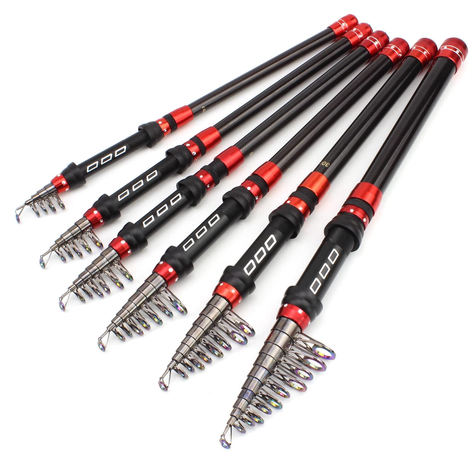 SEACHASER 3.0m Mini Ultra-Short Fast Telescopic Fishing Rod Long-Range Sea Rod Ceramic Ring Trout carp Spinning Rod