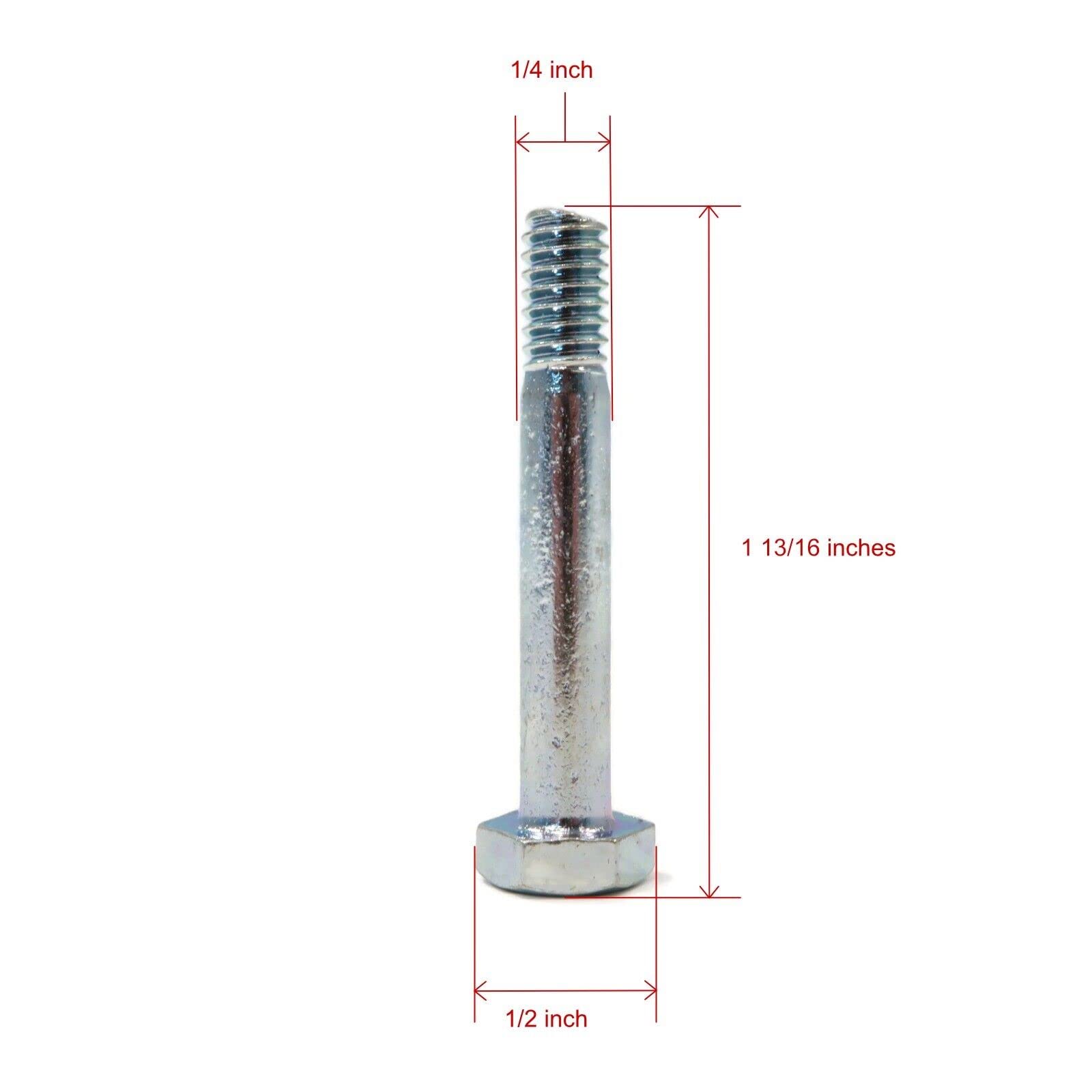 The ROP Shop | Pack of 10 - Shear Pin Bolt & Nut for Ariens - Gravely 05907100, 5907100, 59071