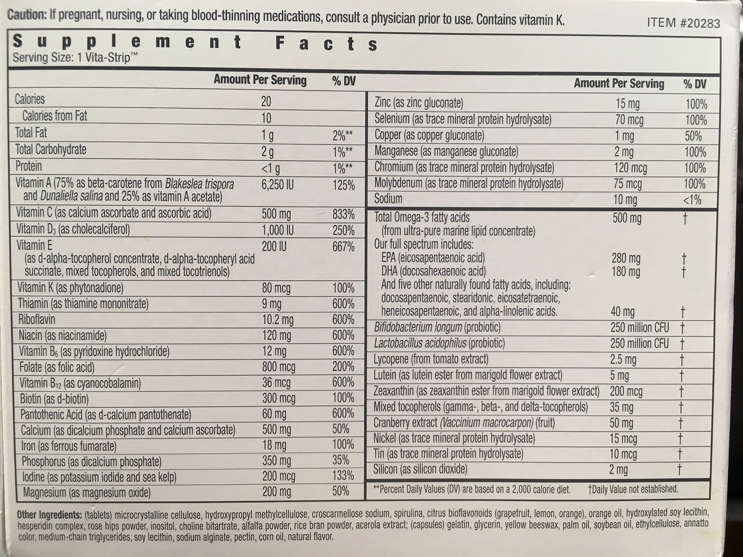 Lingtoolator talizer Women - Multivitamin for Bone, Immune Health and Healthy Aging - 30 Vita-Strips