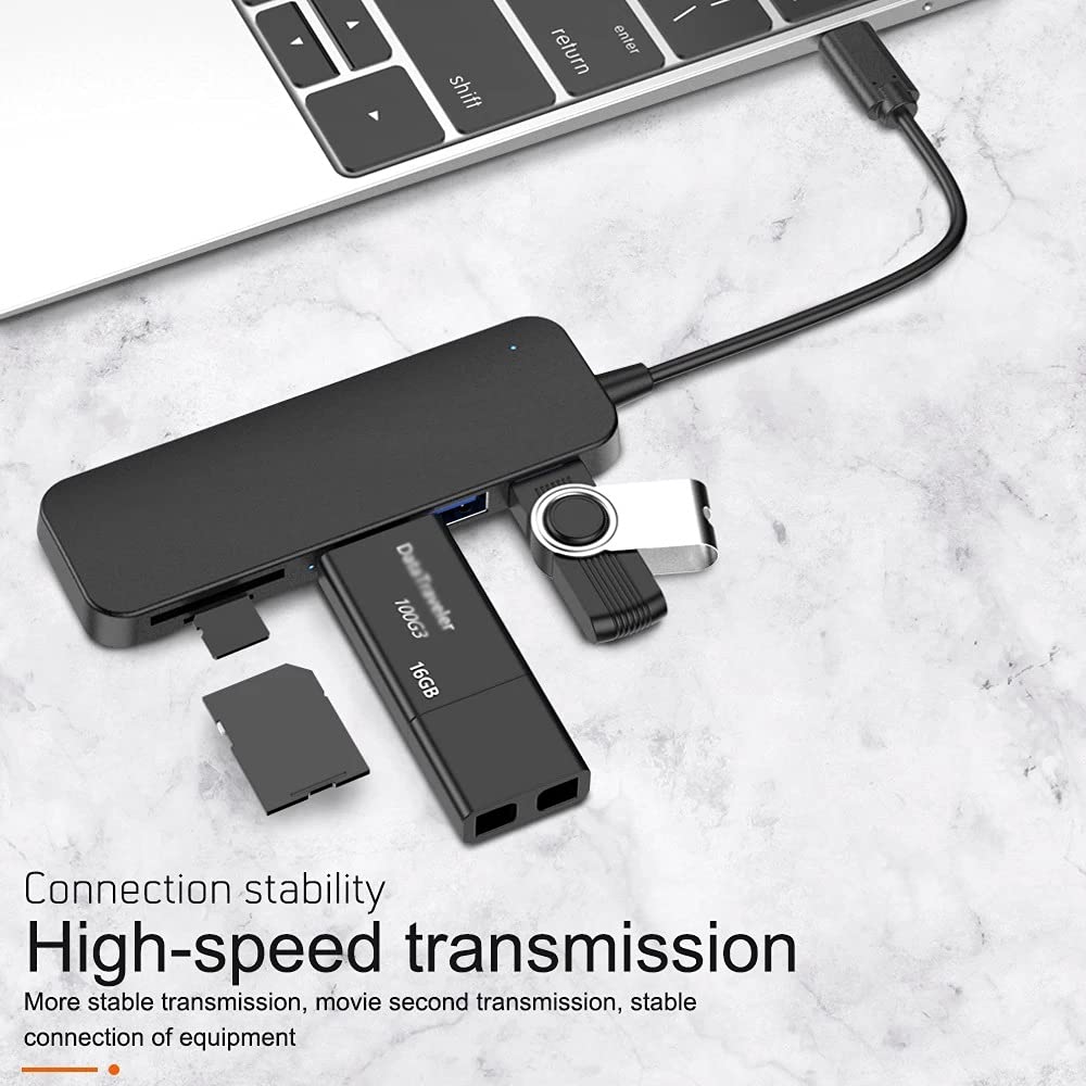 XXXDXDP USB C Hub USB Hub 3.0 Multi USB Splitter Adapter 3 Port Card Reader High Speed Type C Mini USB-Hub Extension Cable