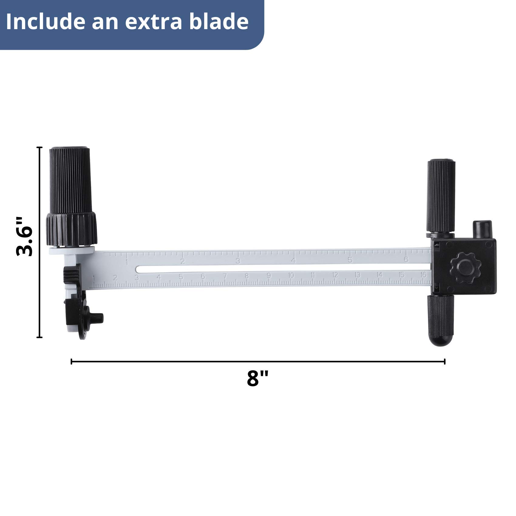 Mr. Pen- Compass Circle Cutter, Rotary Circle Cutter, Circle Cutter, Circle Cutter for Paper Crafts, Compass Cutter, Fabric Circle Cutter, Circular Cutter, Cutting Compass