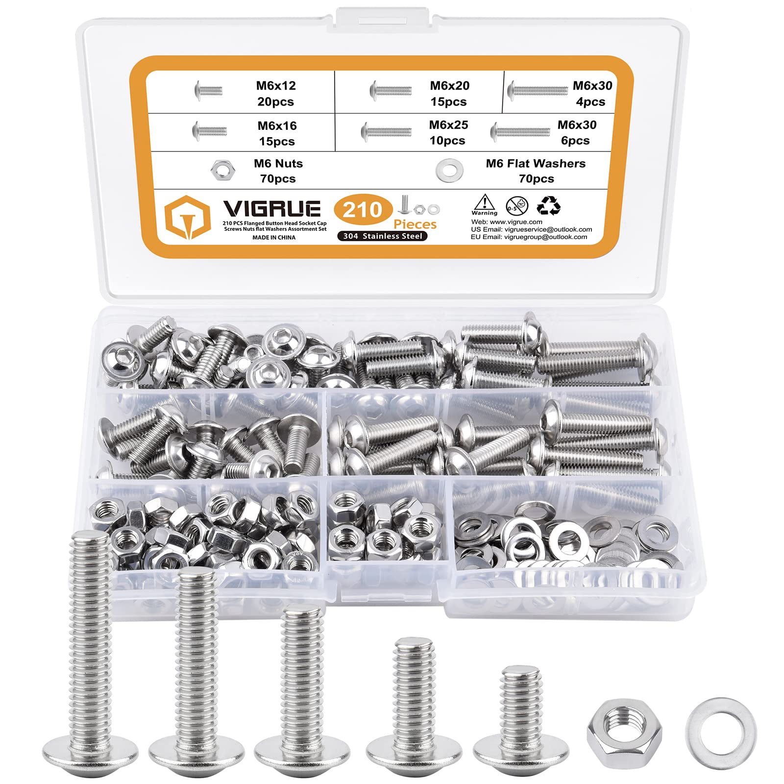 VIGRUE 1/4" Concrete Cap Screws
