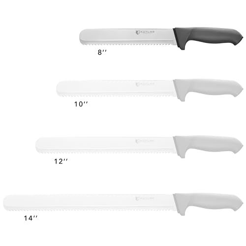 KUTLER Professional 8-Inch Bread Knife and Cake Slicer with Serrated Edge - Ultra-Sharp Stainless Steel Cutlery