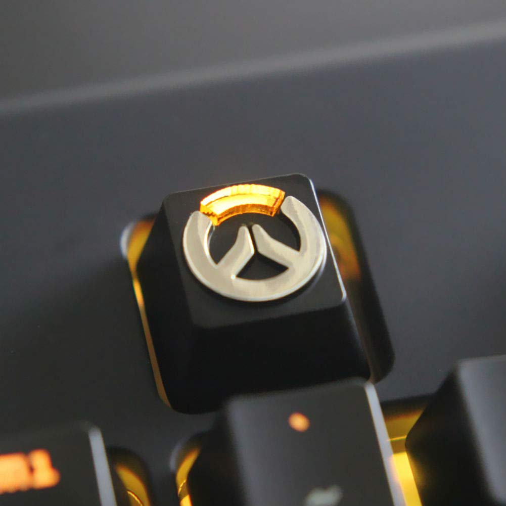 Mugen Custom Overwatch Logo Gaming Keycaps for Cherry MX Switches - Fits Most Mechanical Keyboards - with Keycap Puller