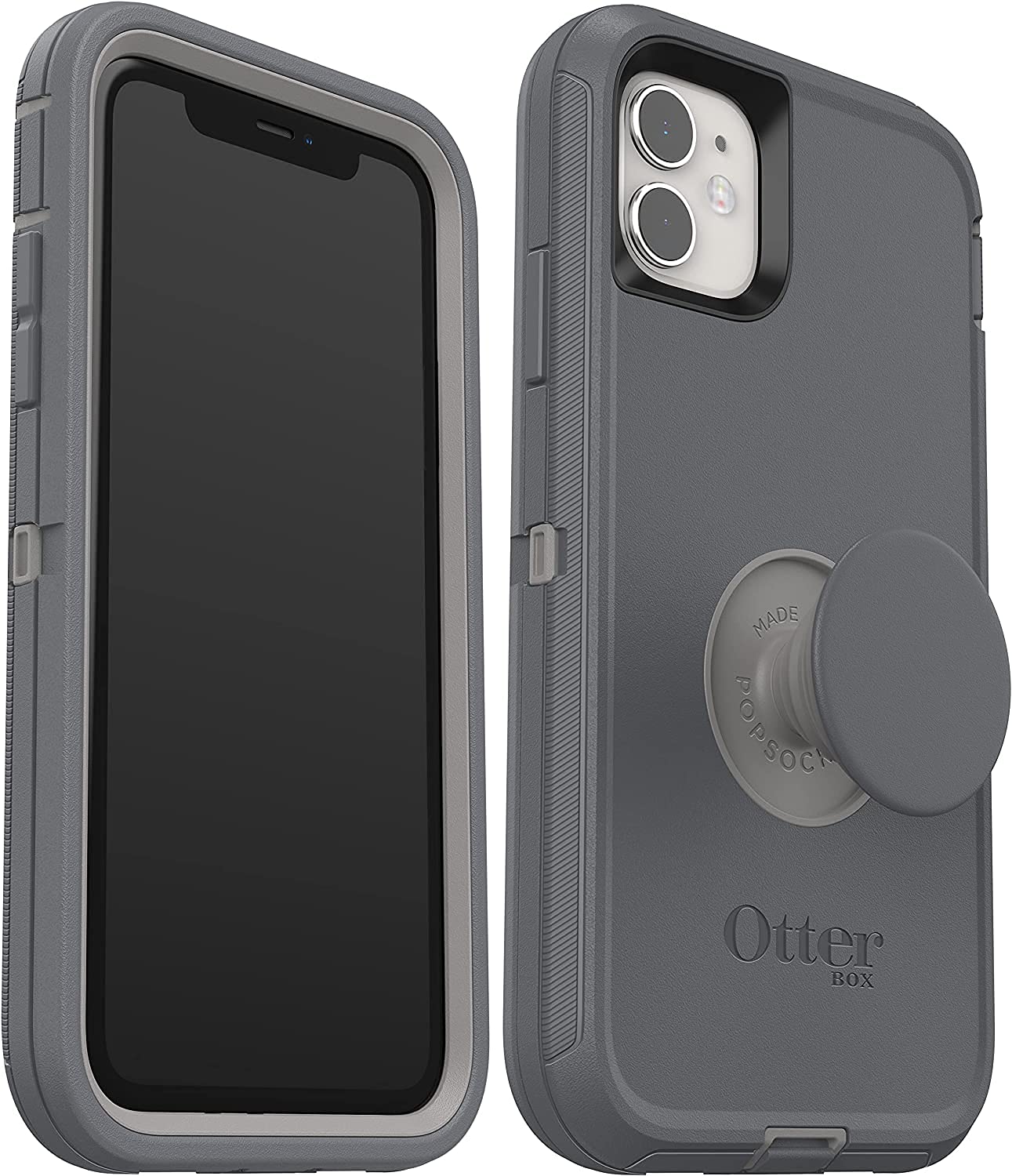 OtterBox + Pop Defender Series Case for iPhone 11 (NOT Pro/Pro Max) Non-Retail Packaging - Howler Grey