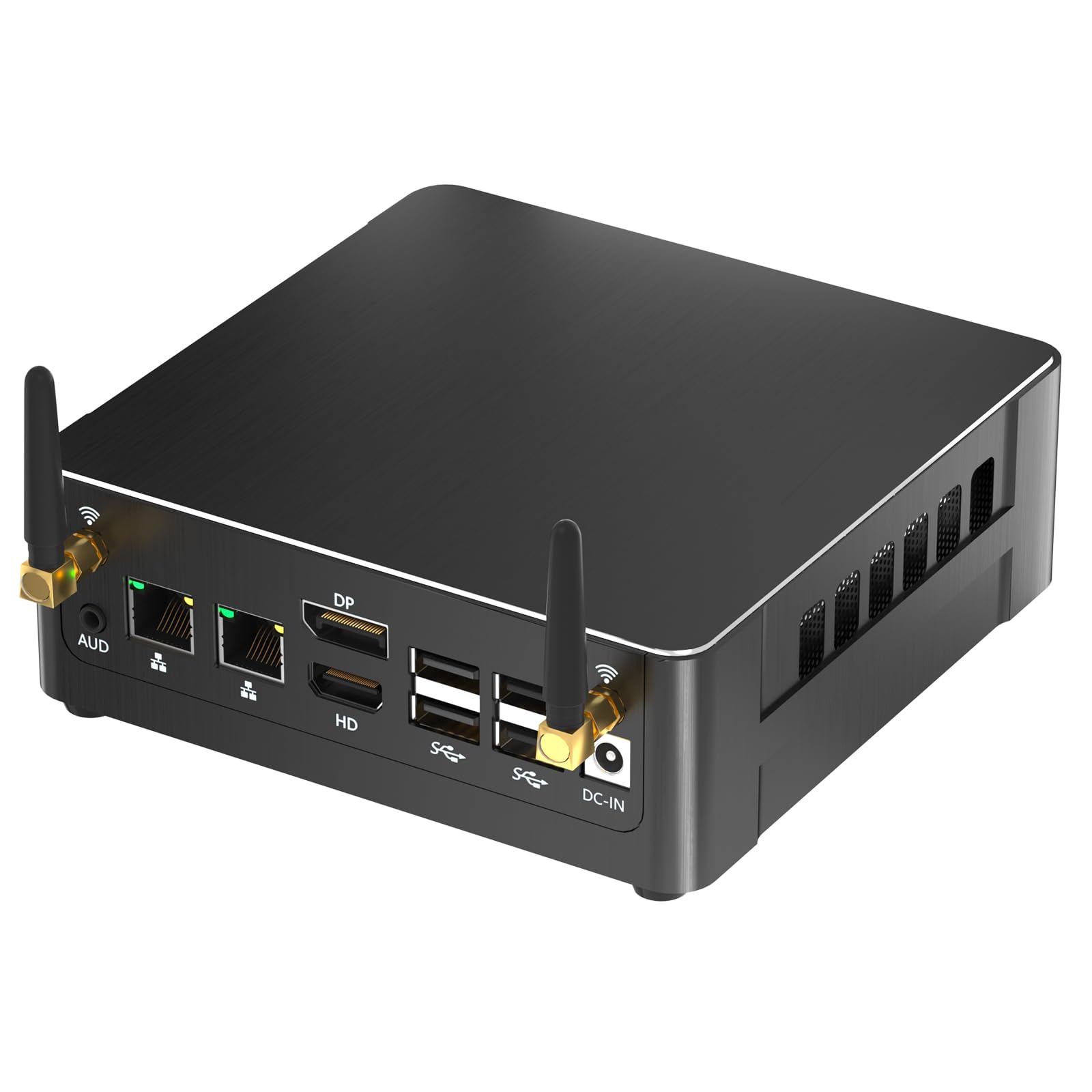 msecore Mini PC with AMD Ryzen 9 5900HX 8 Cores, 64G DDR4 RAM, 2T NVME SSD, Dual LAN, Support 1 * 2.5G, 4K, 1*HDMI, 1*DP, 1*USBC Triple Display, Wi-Fi 6e, Bluetooth 5.3, VESA, Windows 11 Pro