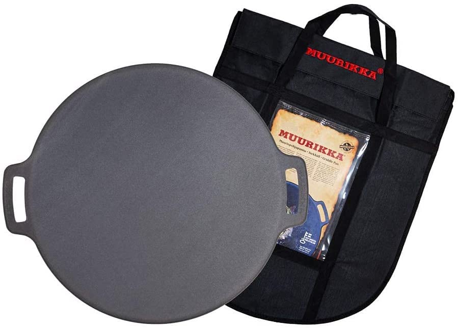 Muurikka Grill Pan, 58 cm, Outdoor Pan, Fire Pan with Legs - Made of Robust Rolled Steel for Campfires & Firepit & Grill