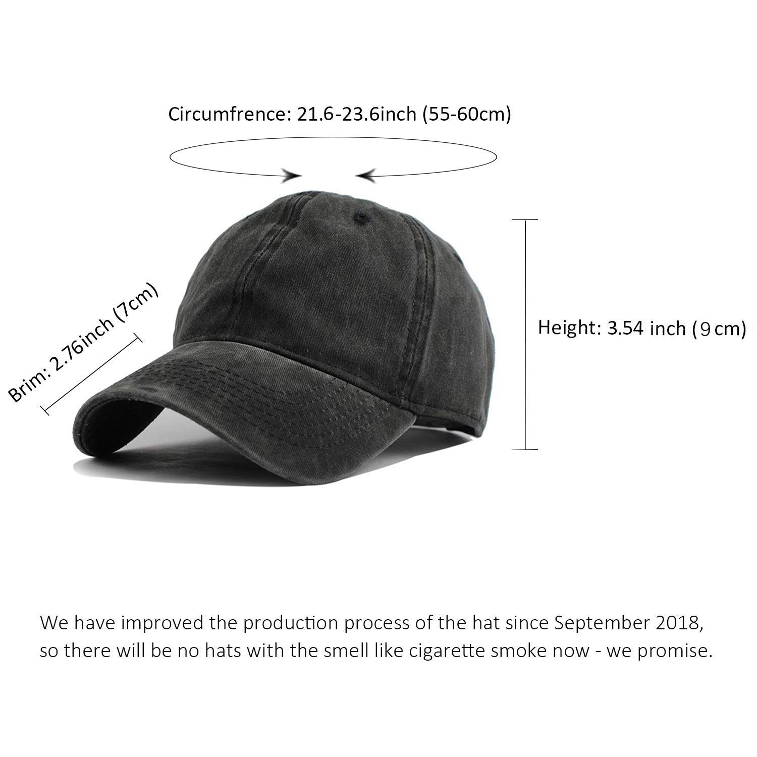 MSGUIDE Women's Share The Love Baseball Cap Vintage Cotton Washed Distressed Adjustable Dad Hat Gray