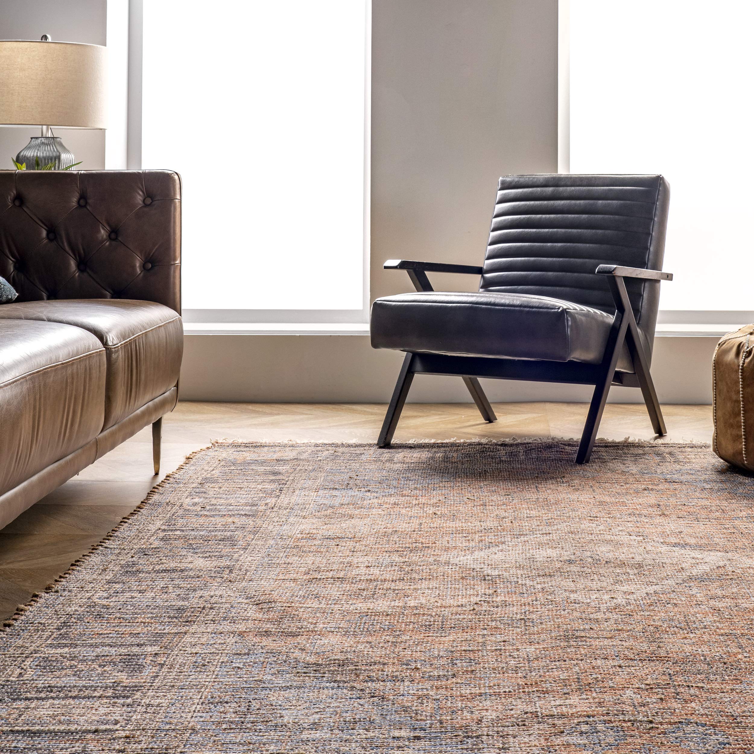 nuLOOM Harlyn Medallion Tassel Flatweave Area Rug, 5x8, Multi