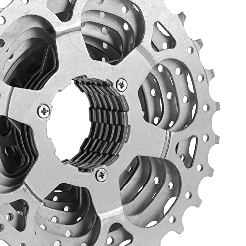 Qqmora Bike Cassette Sprocket, 10 Speed Bicycle Free Wheel Anti Rust for Road Bike