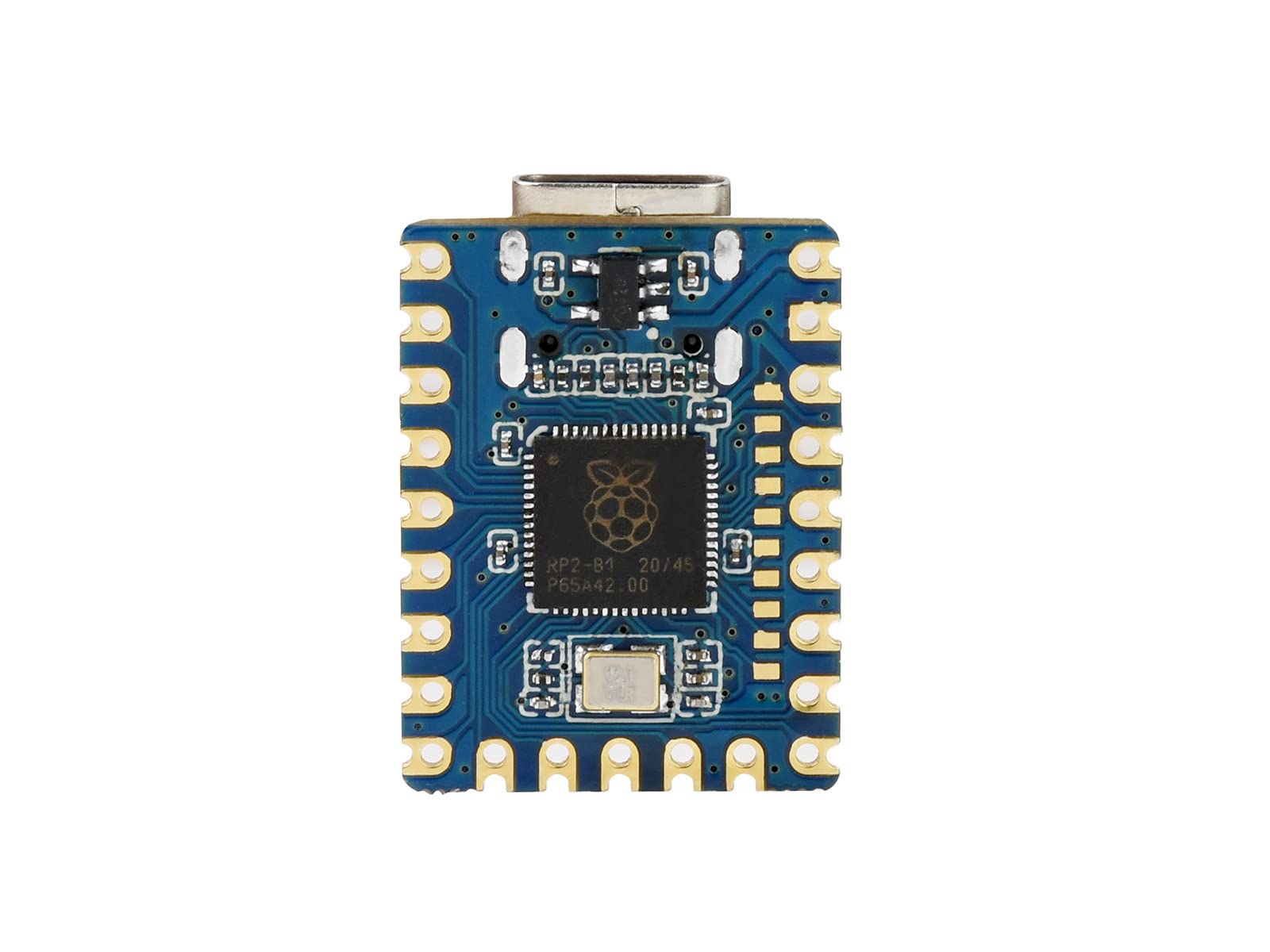 Waveshare RP2040-Zero High-Performance Pico-Like MCU Board Based On Raspberry Pi Microcontroller RP2040 Castellated Module Allows Soldering Direct to Carrier Boards-3pcs