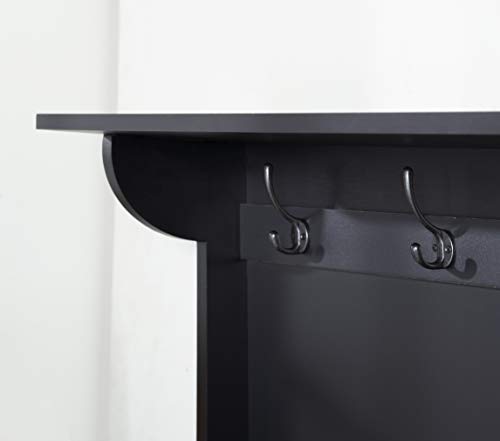 Linon Home Decor Anna Hall Tree-Wide Bench, Black