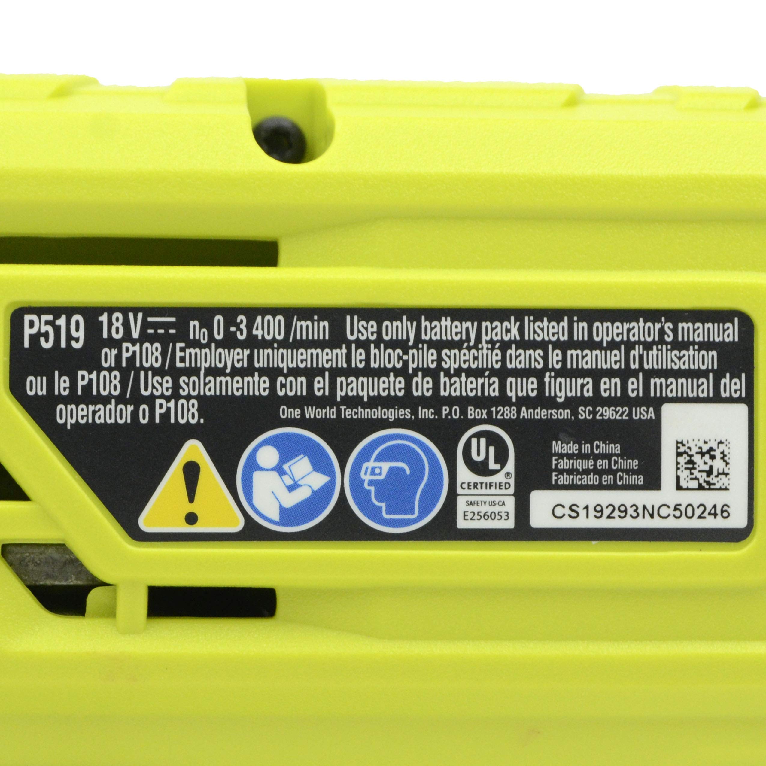 Ryobi P519 18V One+ Reciprocating Saw (Bare Tool) (Renewed)