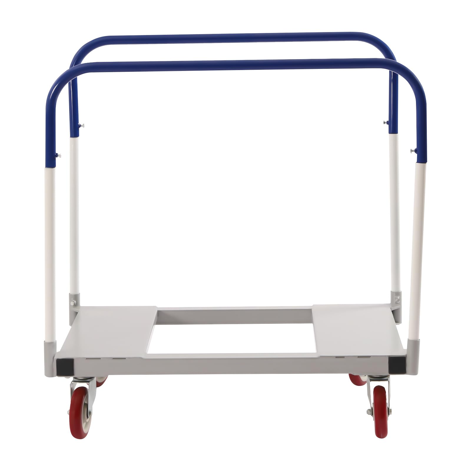 Silencear Steel Frame Panel Truck Cart, Platform Truck Cart with Swivel Casters, Adjustable Panels Heavy Duty Drywall Dolly Cart, 1500 Lbs Load Capacity, 35" x 20" x35"