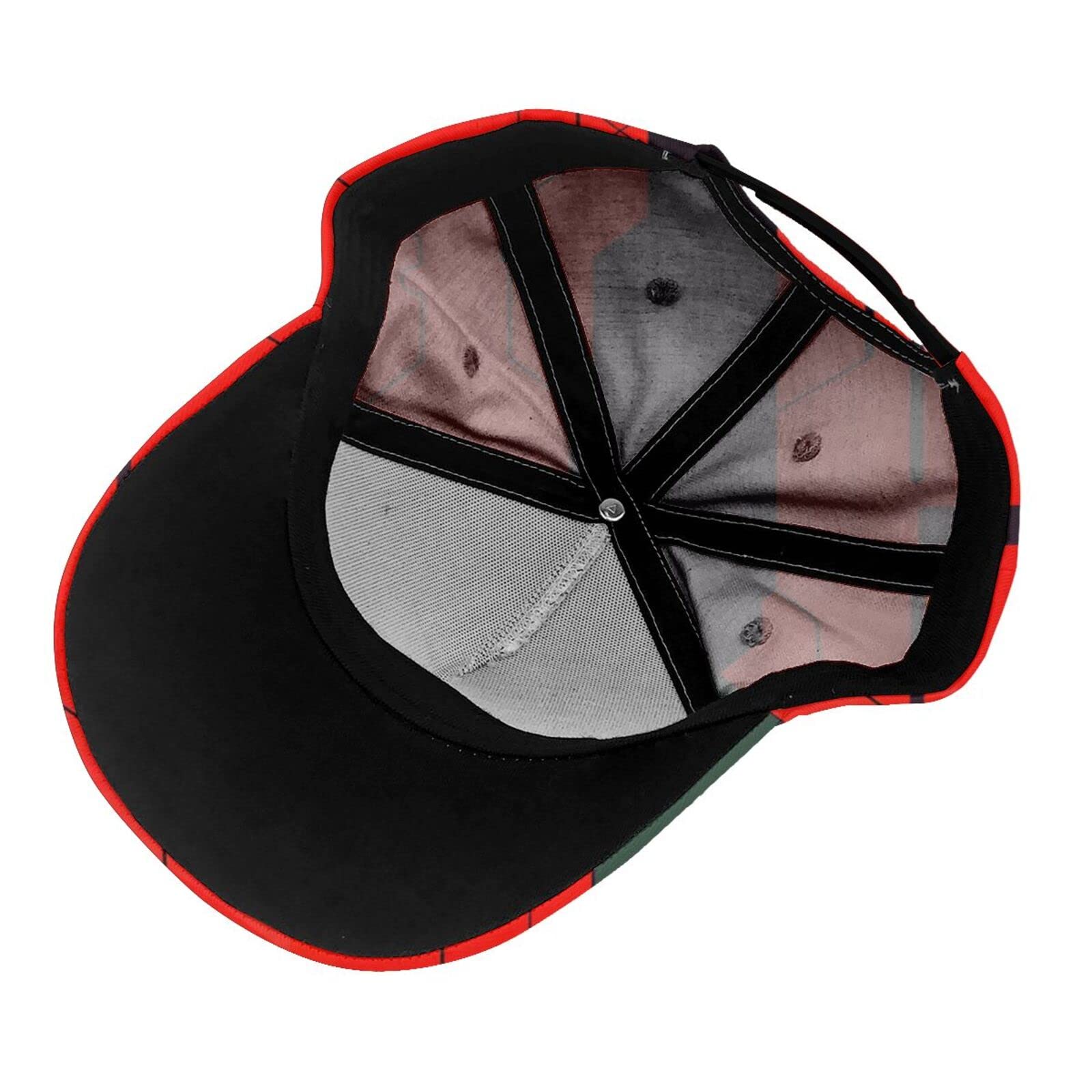 Red Mechanical Men Baseball Cap Snapback Printed Dad Hats Fashionable Baseball Cap Adjustable Sport Casual for Traveling Hiking
