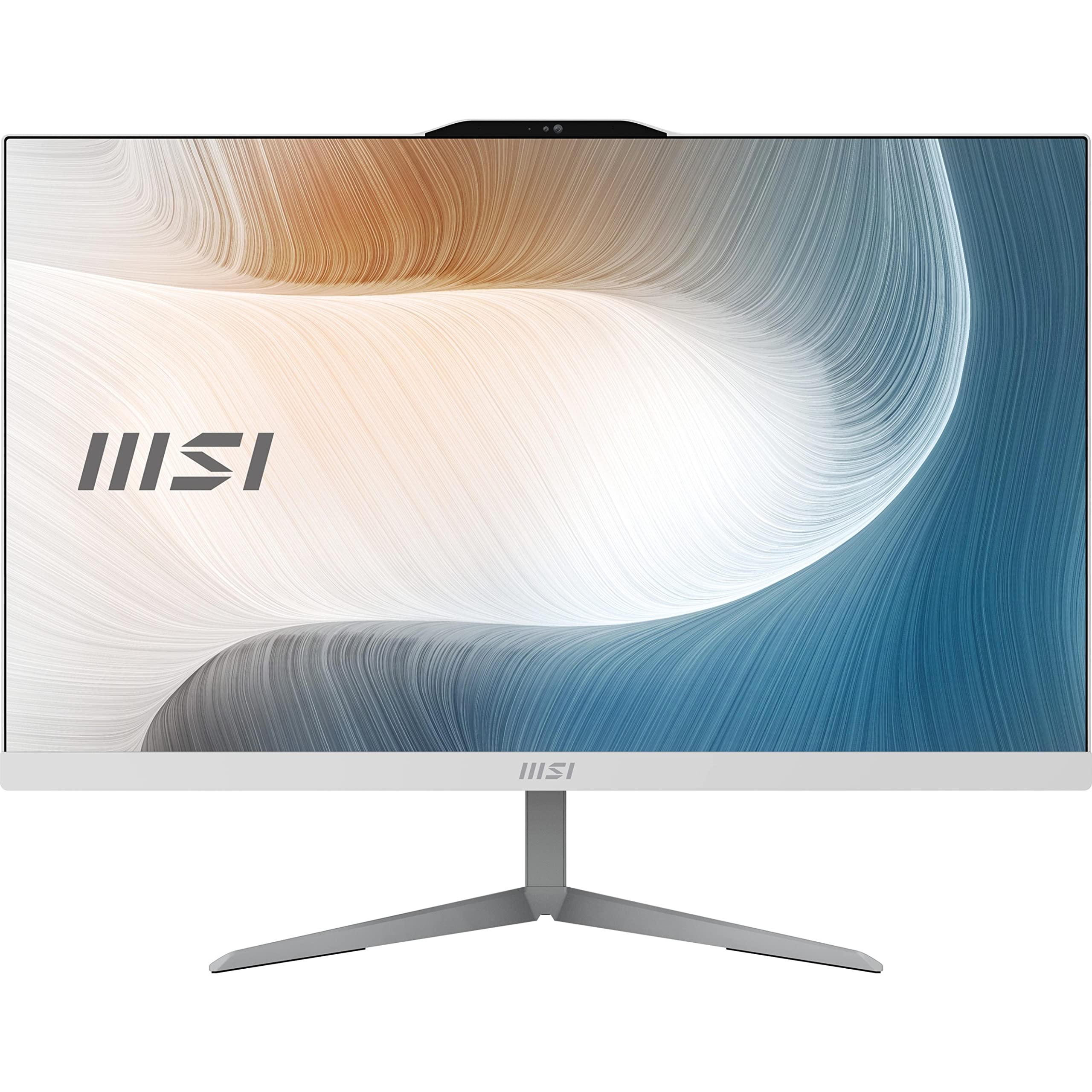 MSI Modern AM242 AIO Desktop, 23.8" FHD IPS-Grade LED, Intel i3-1115G4, 8GB Memory, 256GB SSD, WiFi 6, BT 5.1, White, Windows 11 Home (11M-892US)
