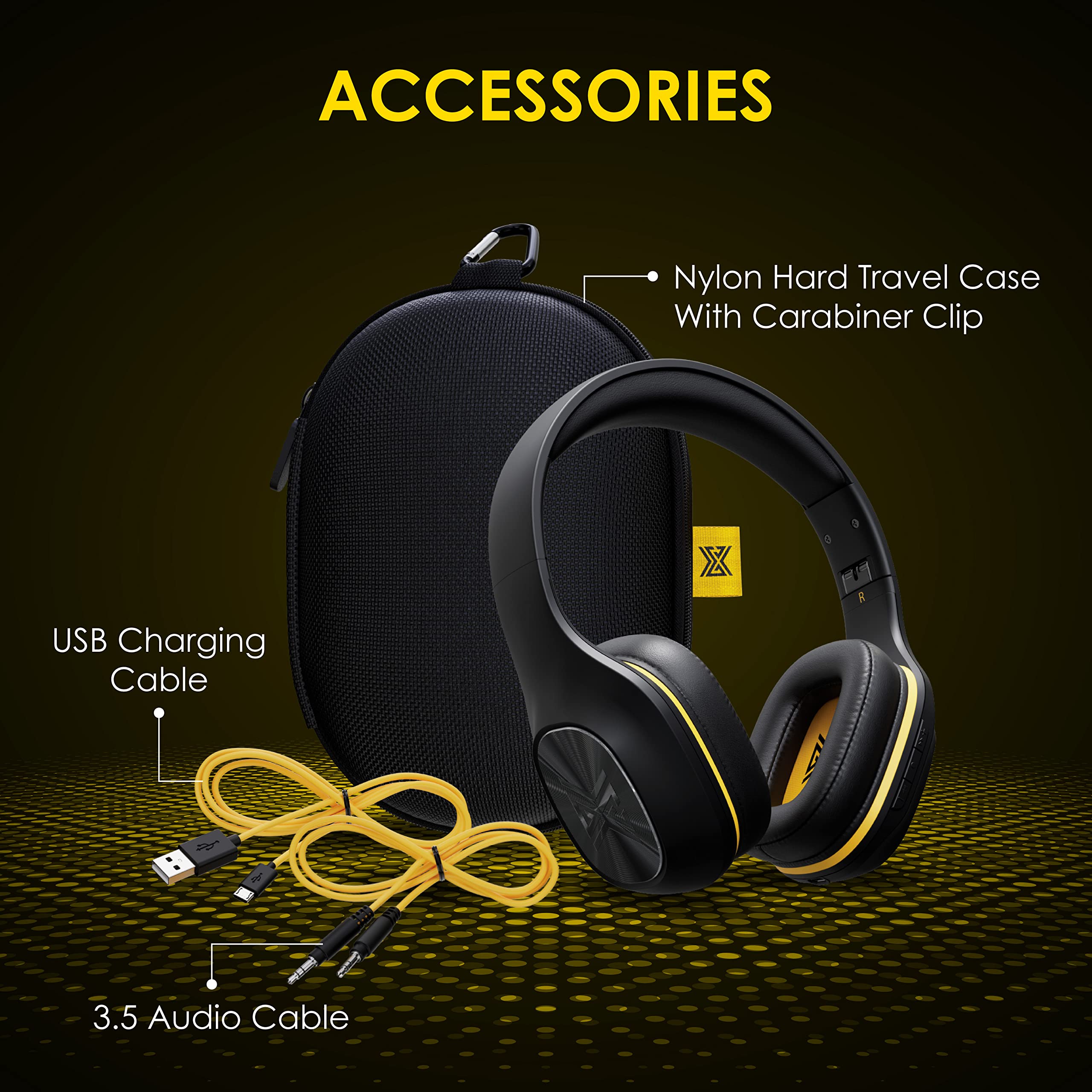 MGC Nomad Bluetooth Gaming Headset, Wireless/Wired Gamer Headphone, 24-Hour Battery Life, Over Ear Design, Superior 3D Game Sound, Low Latency, HD Microphone, PC/Mobile/Laptop/Console Gaming Systems