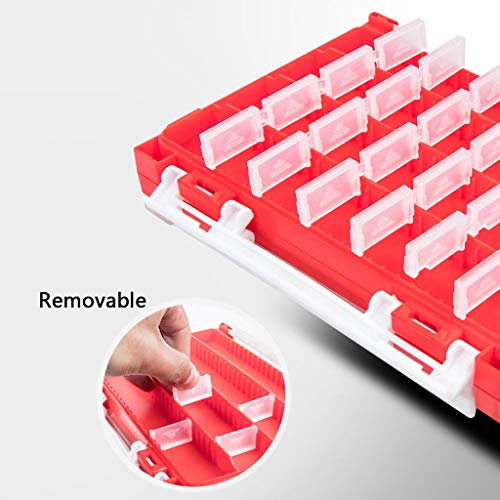 Multifunction Tackle Storage Box Double-layer Parts Box Storage Box Special Tool Box Plastic Bait Box Small and Convenient Bait Box Fishing Gear Multi-function Accessory Box Lure Excellent waterproof