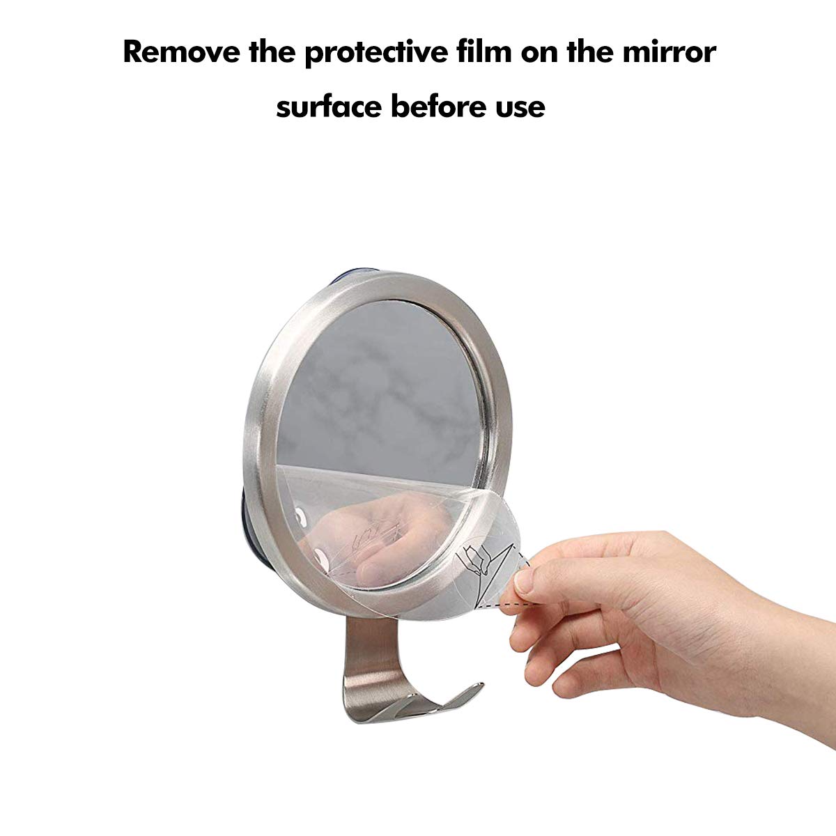 MGLIMZ Fogless Shower Mirror,Fog-Free Bathroom Mirror with Razor Hook and Powerful Lock Suction