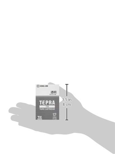 King Jim TT12K Tepra TR Tape Cartridge, 0.5 inches (12 mm), Transparent