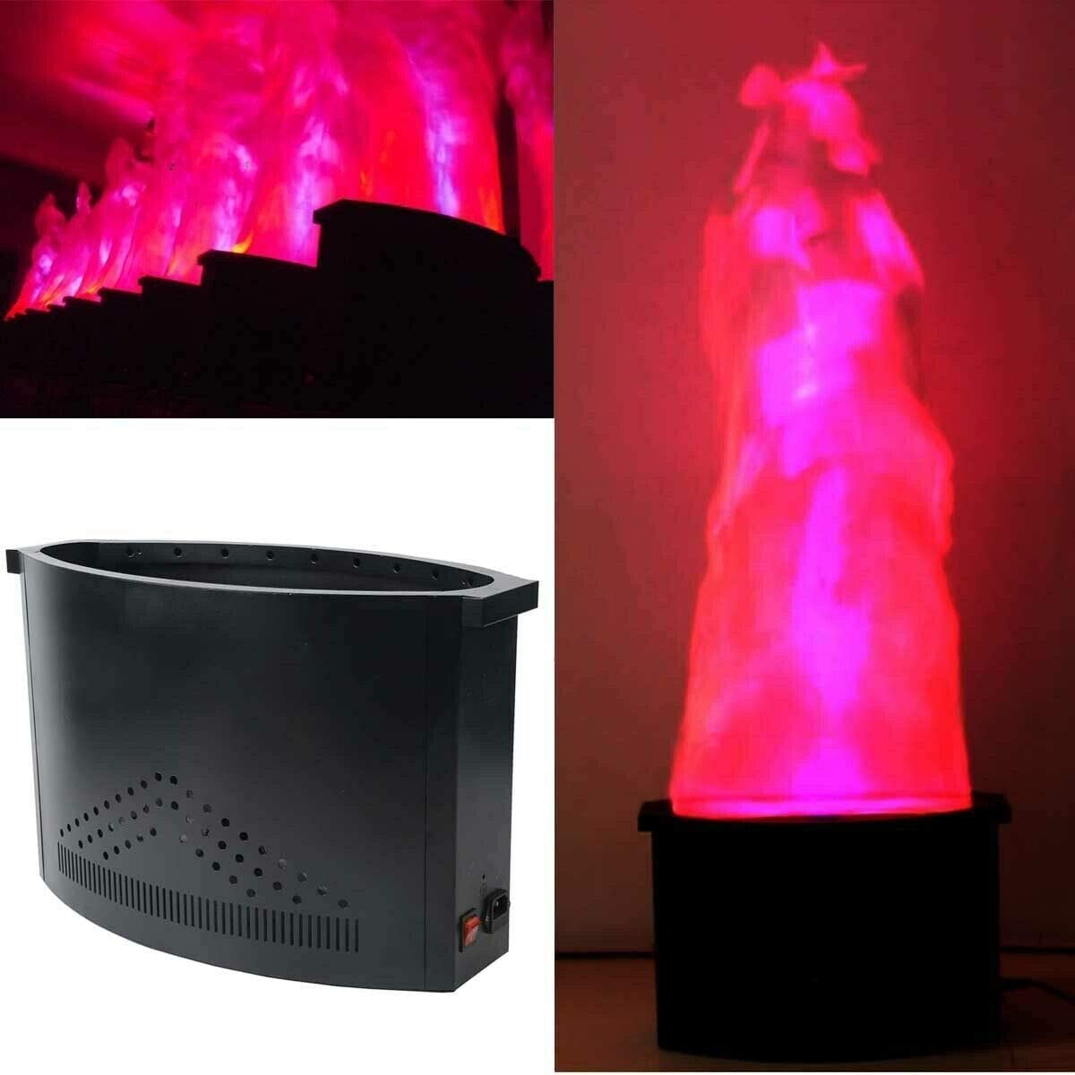 TCFUNDY 24 LED Fake Fire Flame Light Red + Blue 1.5m Simulated Flame Lamp Effect for Stage Halloween DJ Disco Party Lighting