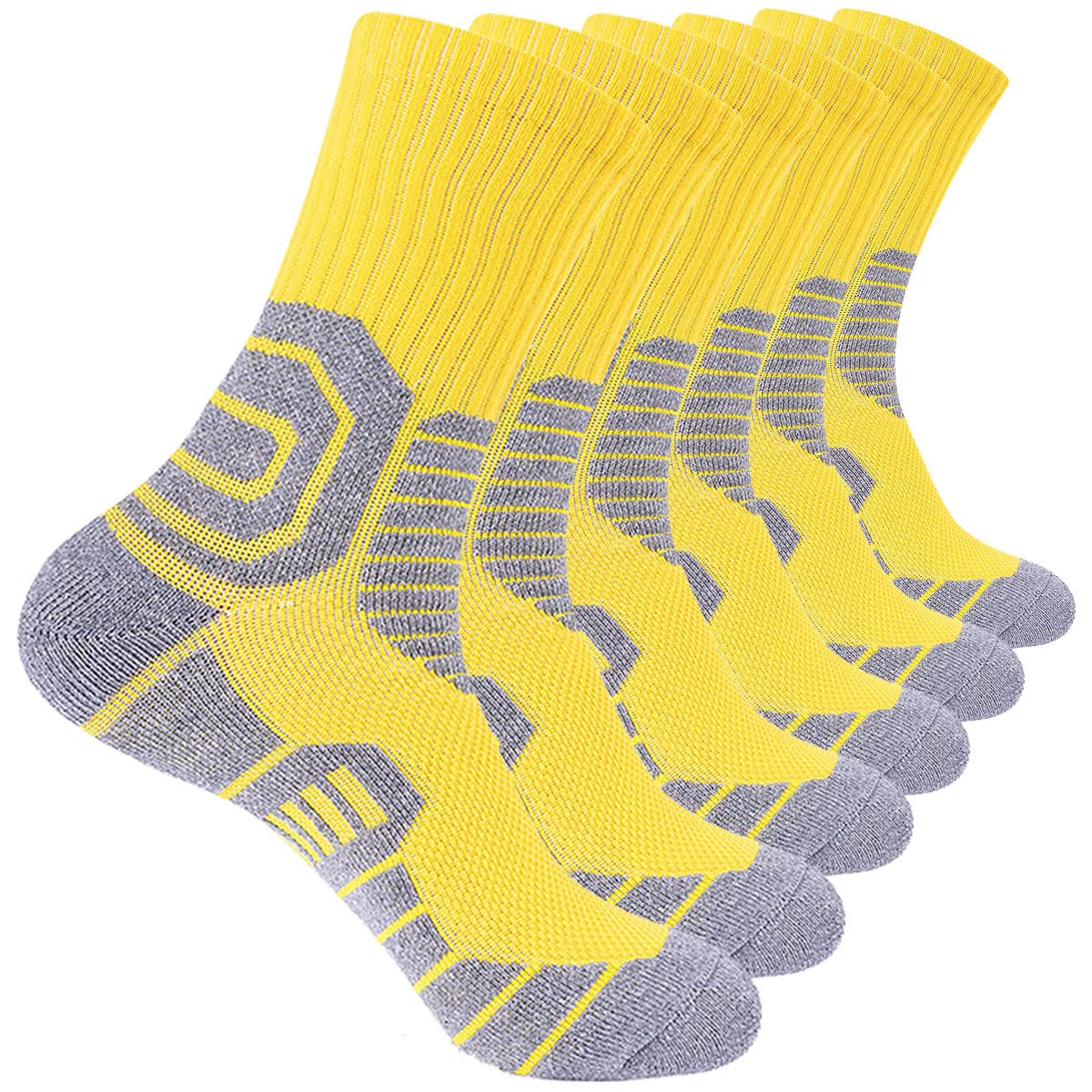 Seiciviy Athletic Socks For Men Compression Socks Ankle Mens Running Workout Size 6-14 Cycling Sports Outdoor Crew Socks