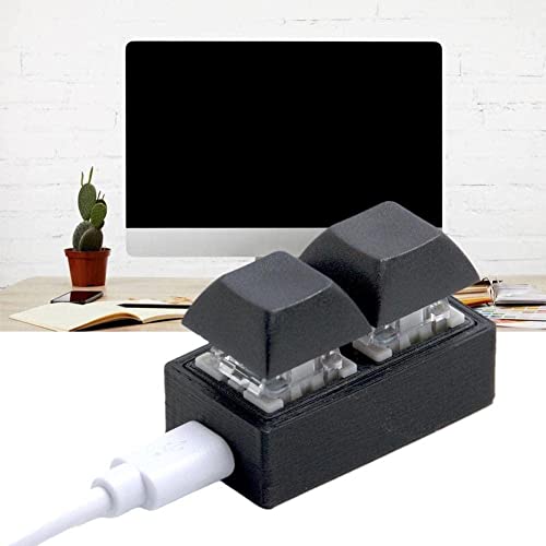 WAITLOVER 2keys Mini Keyboard Macro Keypad RGB DIY Customize Keyboard Keyboard Gaming L4x1 Programmable Keyboard Mechanical Shortcut
