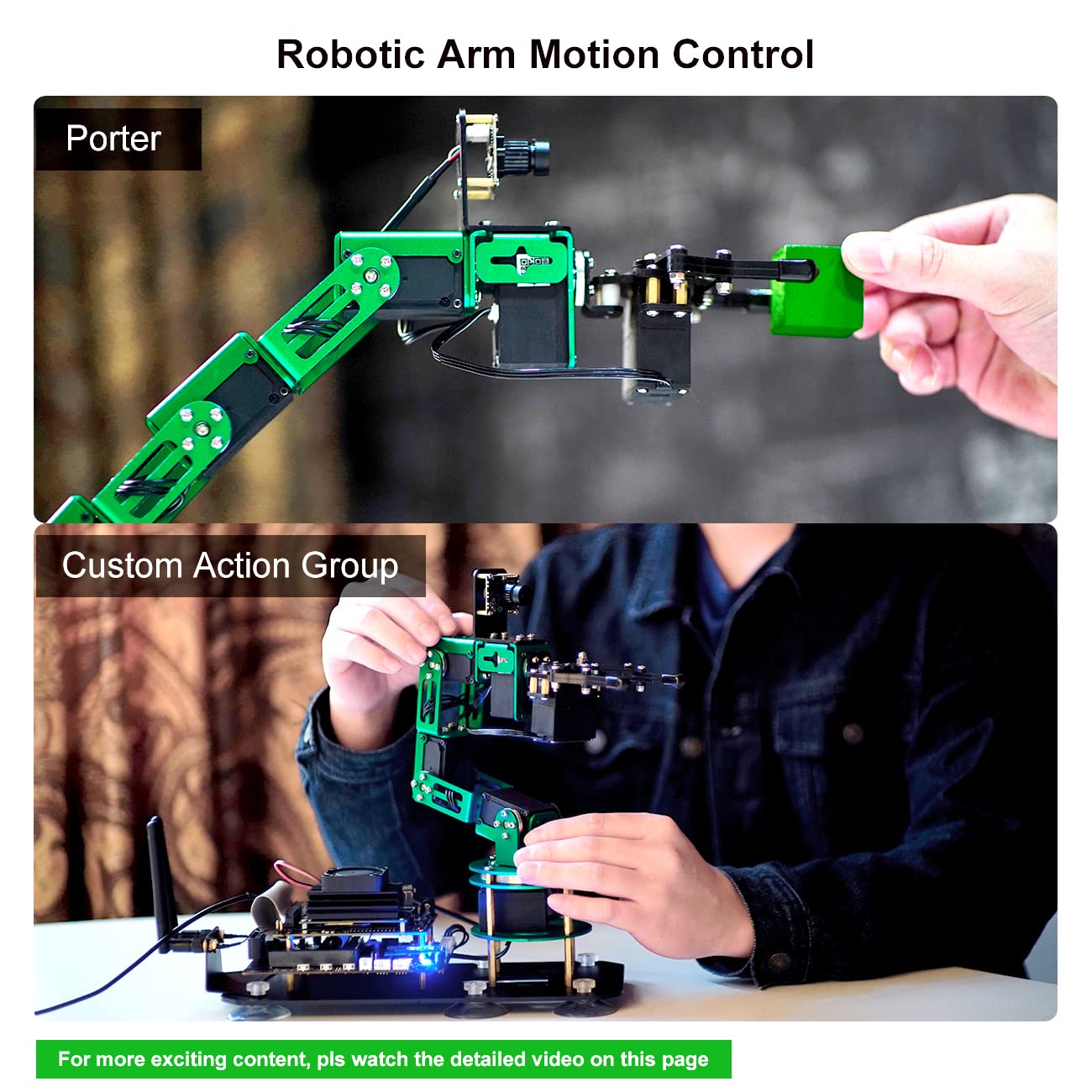Yahboom Robot Arm 6dof Jetson Nano 4GB SUB Development Kit AI Visual Gameplay Programming Open Source CV