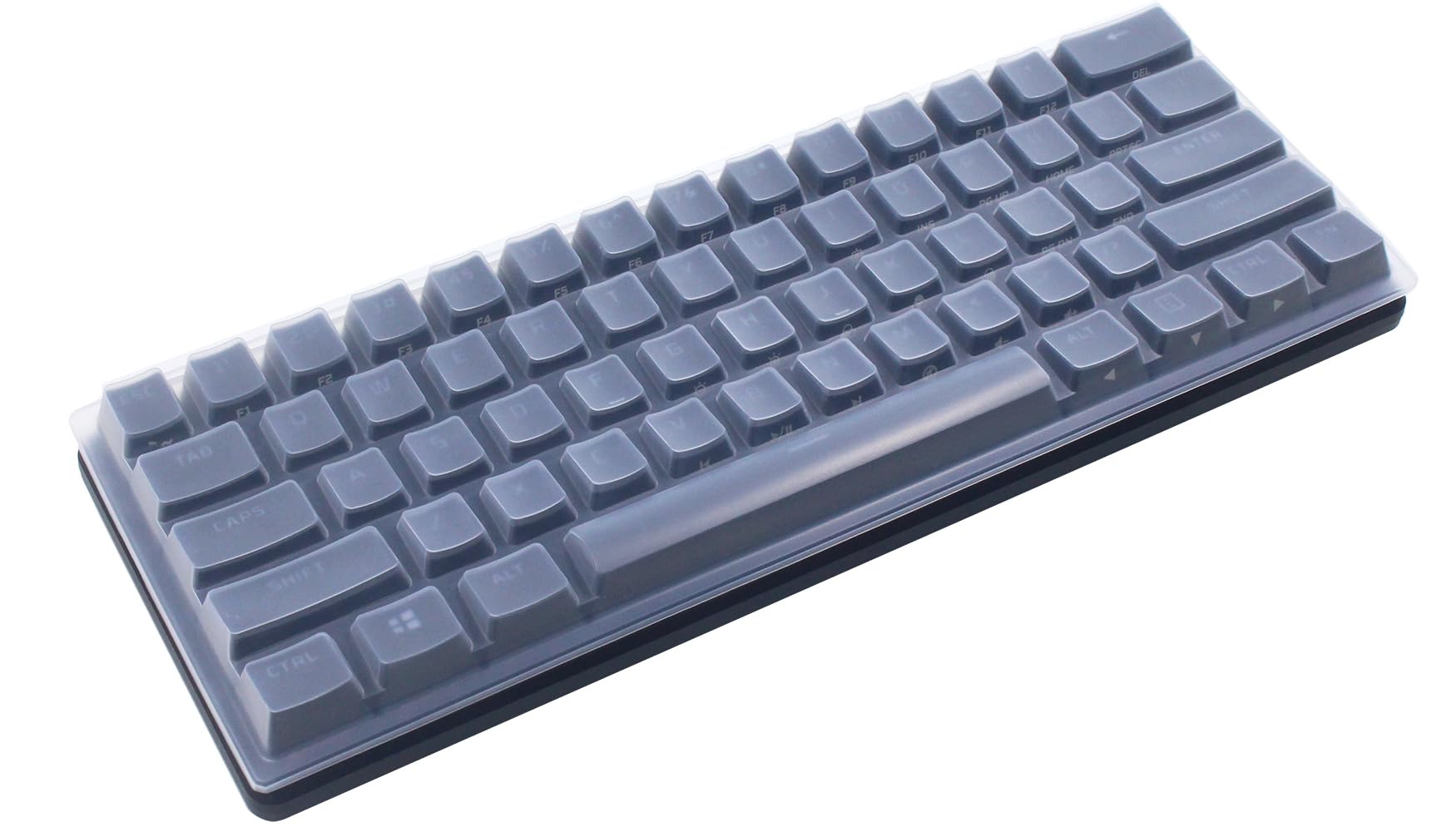 Silicone Keyboard Skin Cover Compatible for Corsair K65 RGB Mini 60% Mechanical Gaming Keyboard (Clear)