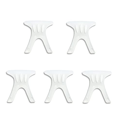 SHEEN KELLY 5 Pcs Silicone Saddle Bridge Nose Pads For Sports Goggles Soft Anti-Slip Replacement Protection Glasses Nosepads