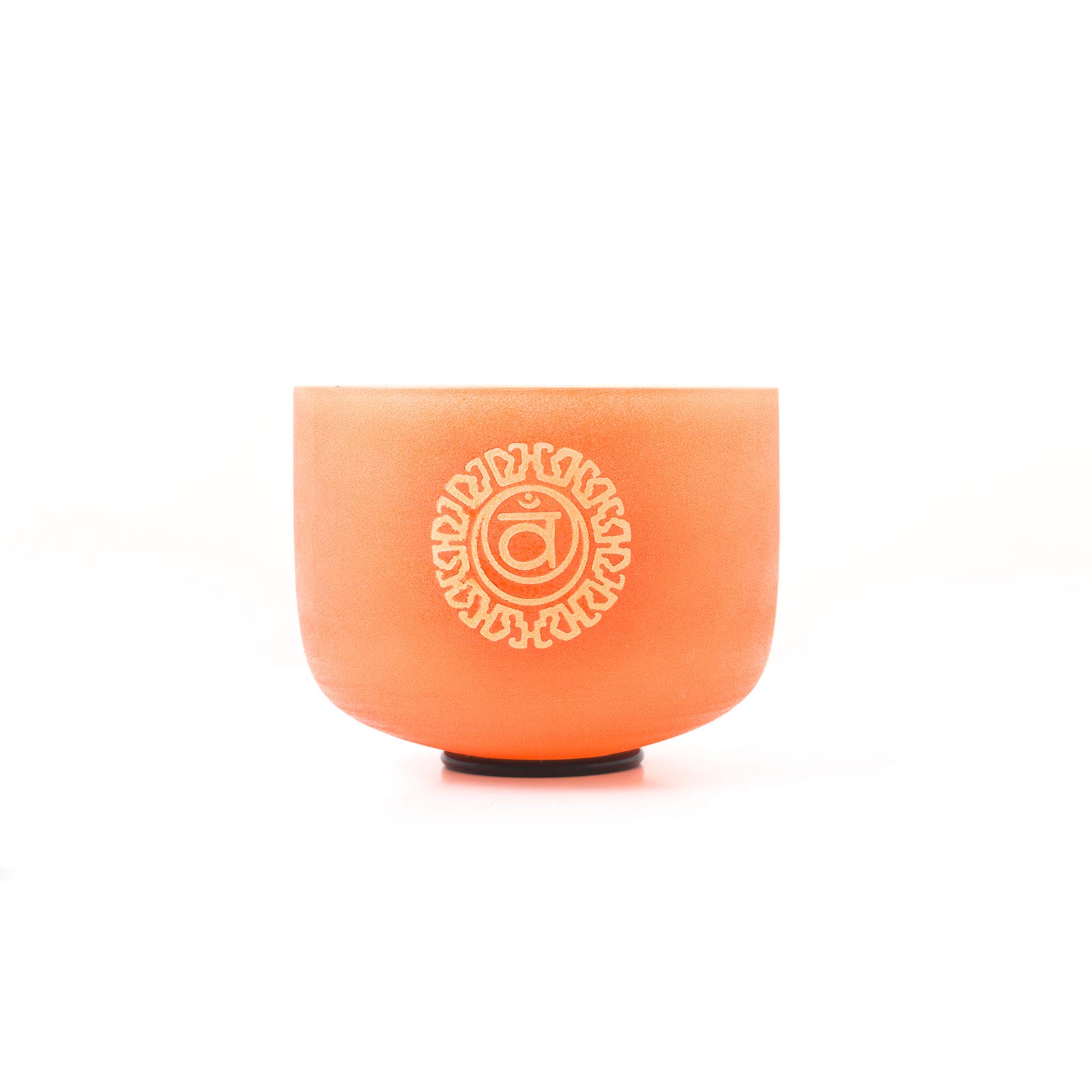 Paternoster Quartz Crystal Singing Bowl Orange D Note Sacral Chakra 8 inch with O-Ring Glue Hammer or Plastic rod wrapped in Sheepskin included For Promotes Peace Chakra Healing and Mindfulness