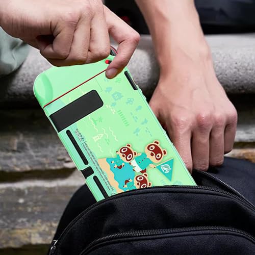 Protective Case Compatible with Nintendo Switch, Switch Case Cute Animal Theme Crossing Design Switch Protective Cover Switch Skins Cases for Girls Boys Switch Game Accessories