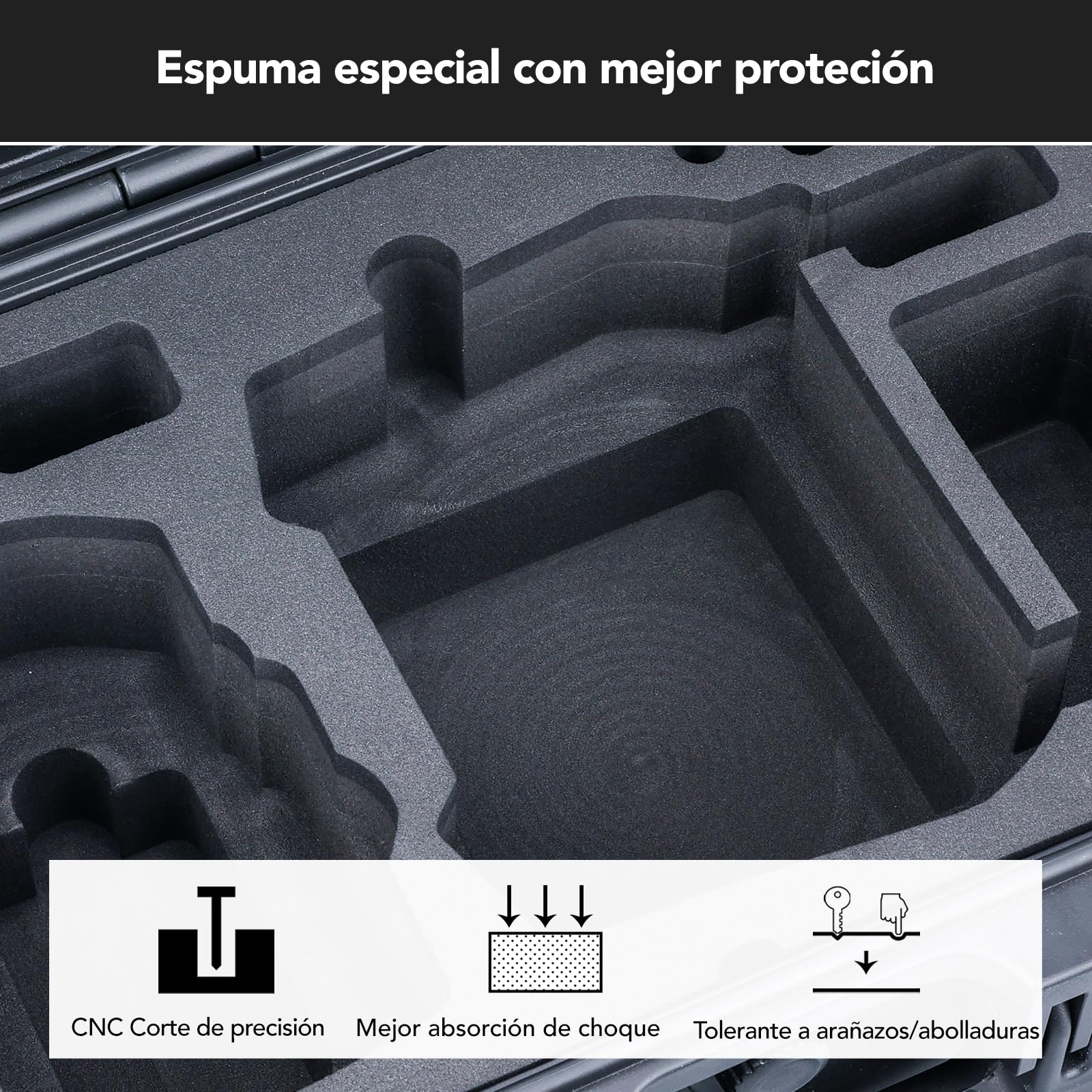 Lykus Titan MM330 Waterproof Hard Case for DJI Mini 3/Mini 3 Pro and DJI RC [CASE ONLY]